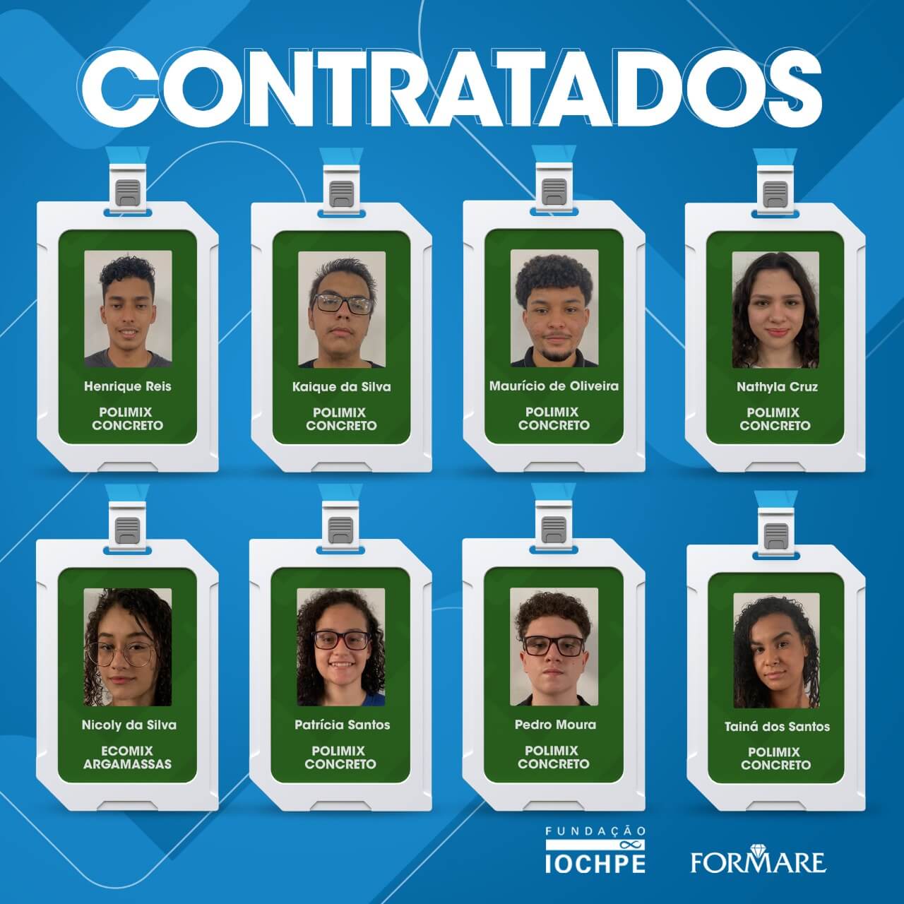 Empresas da Organização Polimix contratam ex-alunos do Programa Formare ...