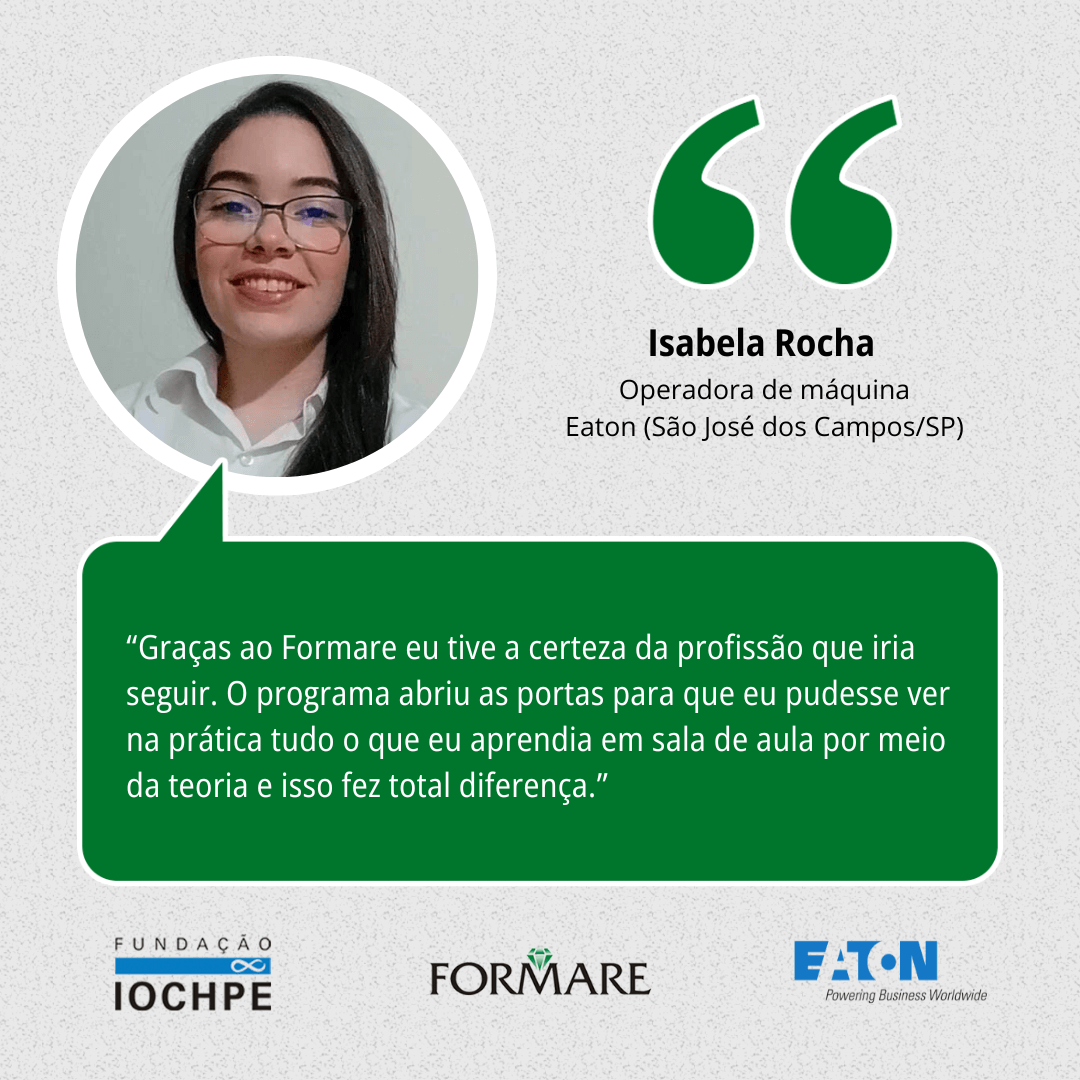 Formare é o S do ESG: Confira o depoimento de Isabela Rocha, da Eaton ...