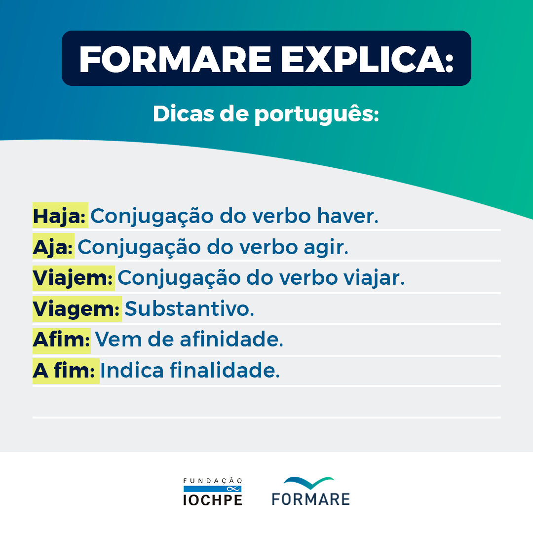 Formare Explica: Dicas de Português - Fundaçao IOCHPE